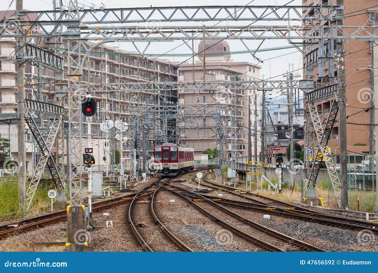 Changing railway tracks stock photo. Image of technology - 47656592