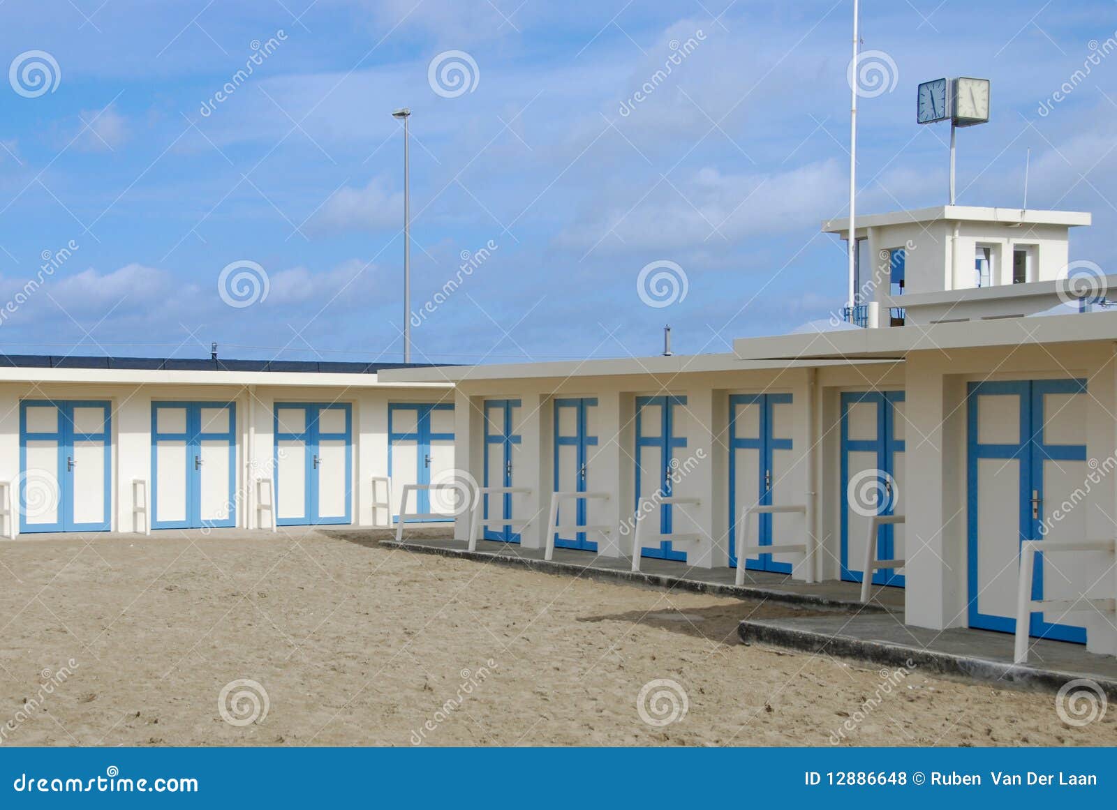 Changing-rooms for the Beach Stock Photo - Image of room, architecture ...
