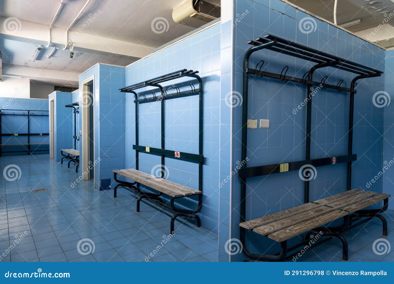 Changing Rooms of a Swimming Pool Stock Photo - Image of furniture ...