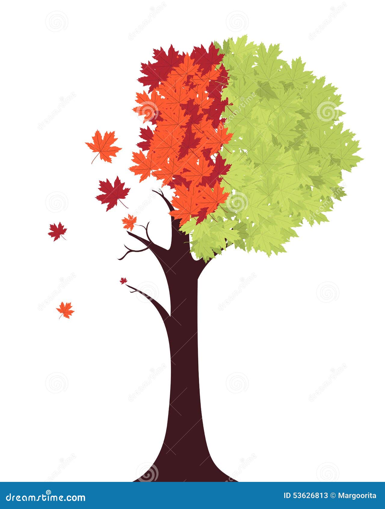 Changing Seasons On Planet Earth Diagram, Graphic Vector Illustration ...