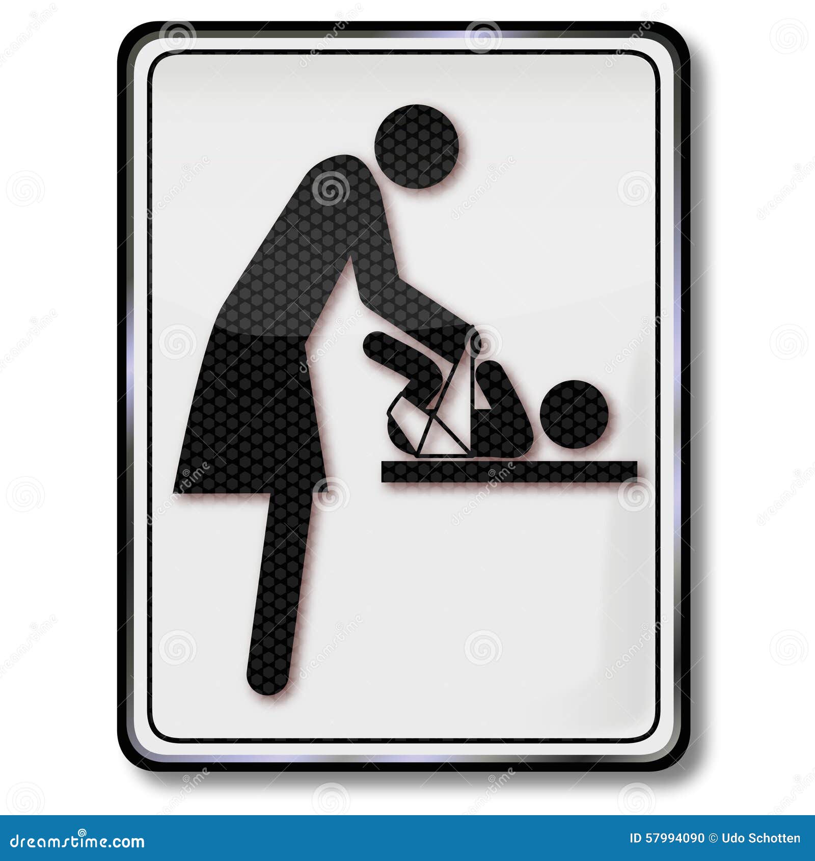 Changing table and diaper stock vector. Illustration of grip - 57994090