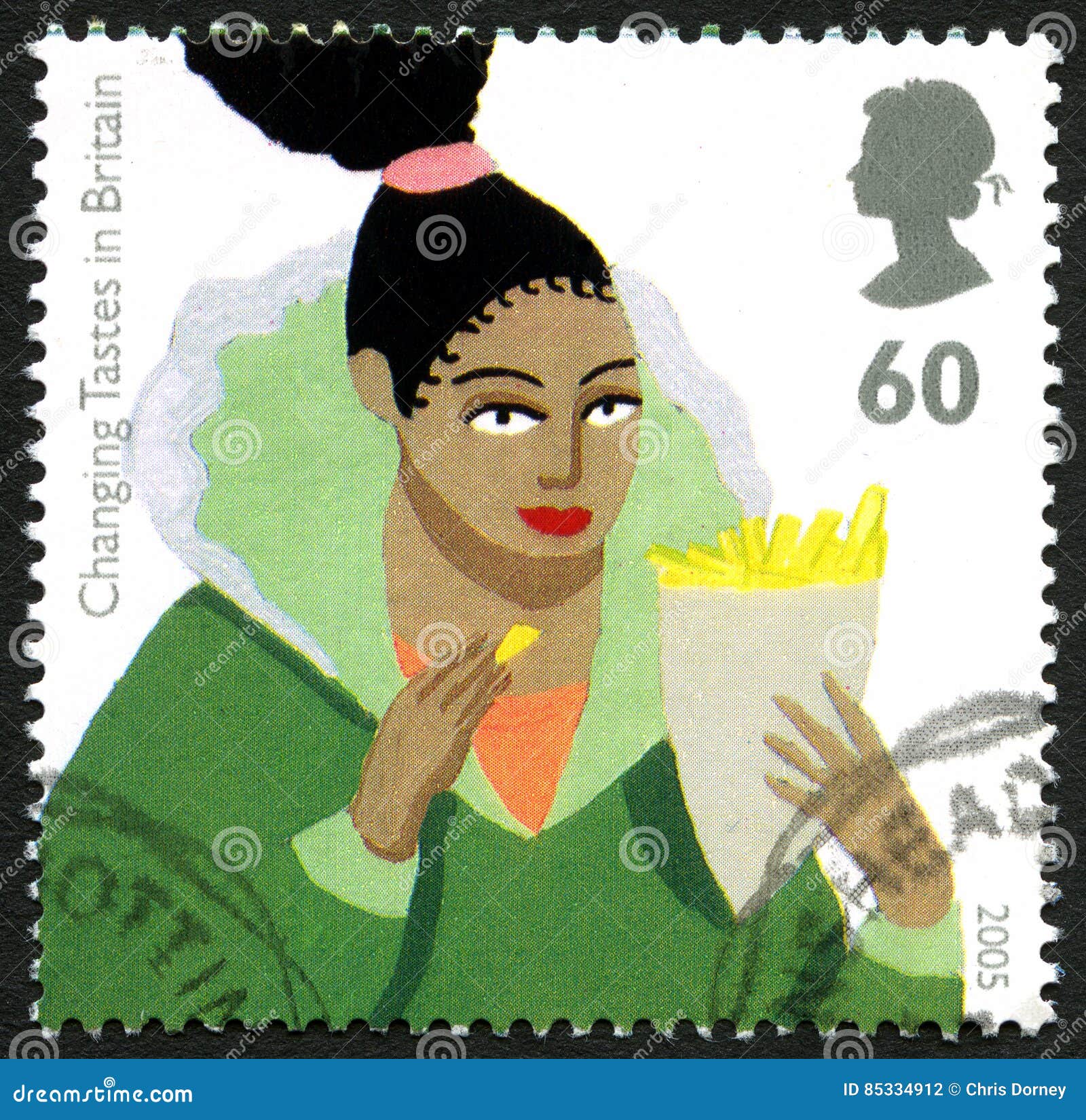 Changing Tastes in Britain UK Postage Stamp Editorial Photography ...