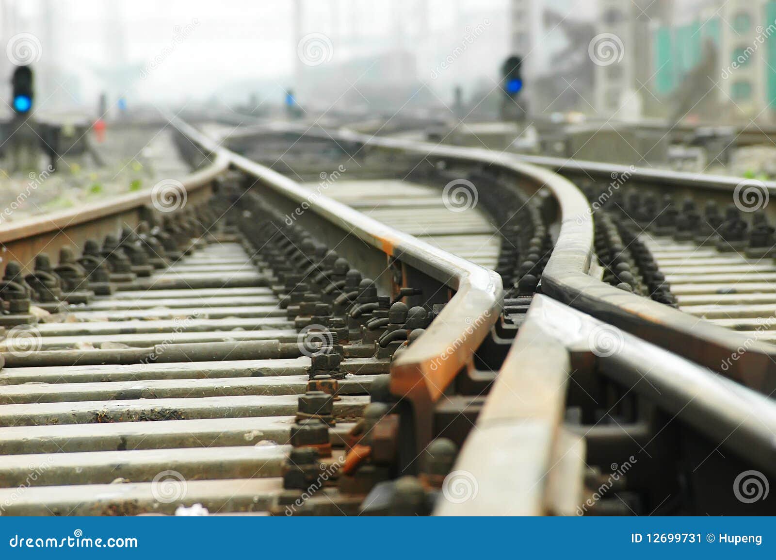 Changing Railway Tracks Royalty-Free Stock Image | CartoonDealer.com ...