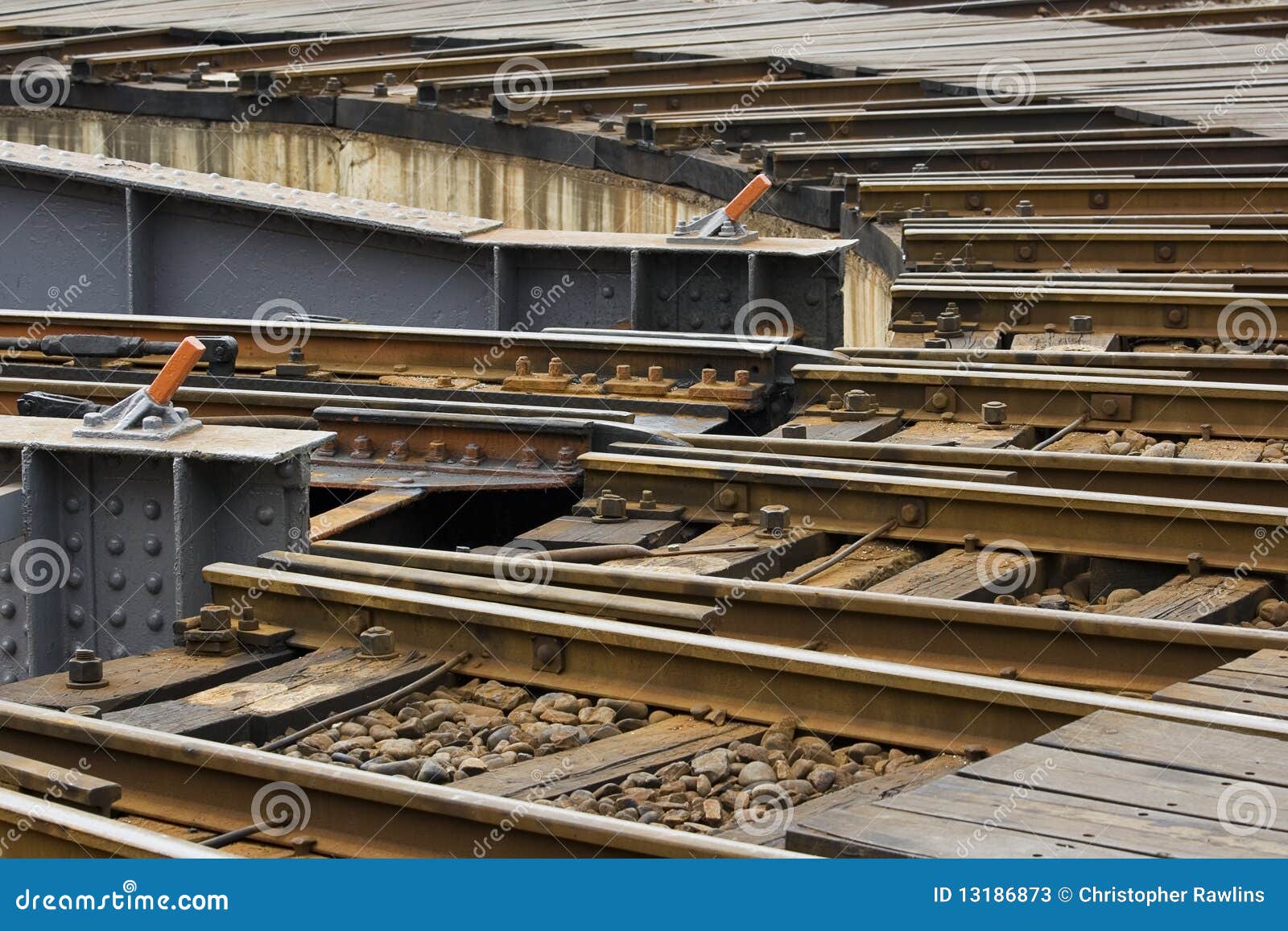 Changing Tracks, Railroad Style. Stock Image - Image of transportation ...