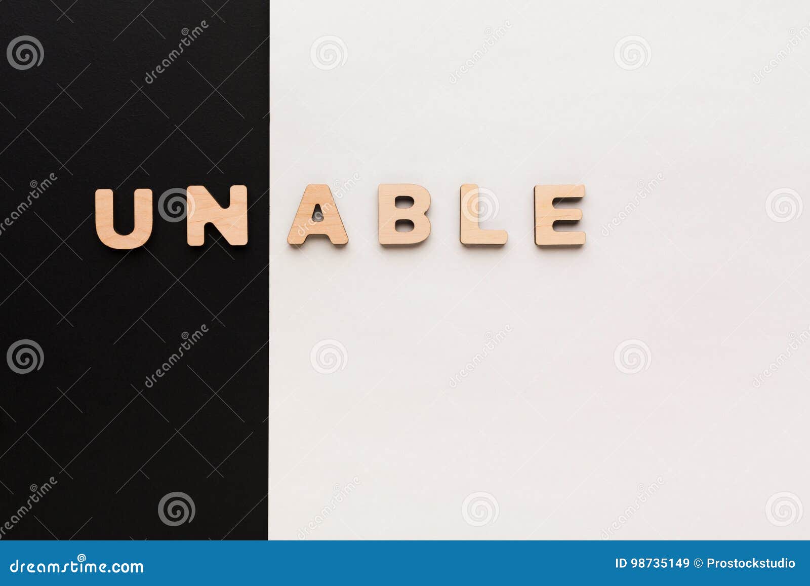 Changing Word Unable into Able Stock Image - Image of inspiration ...