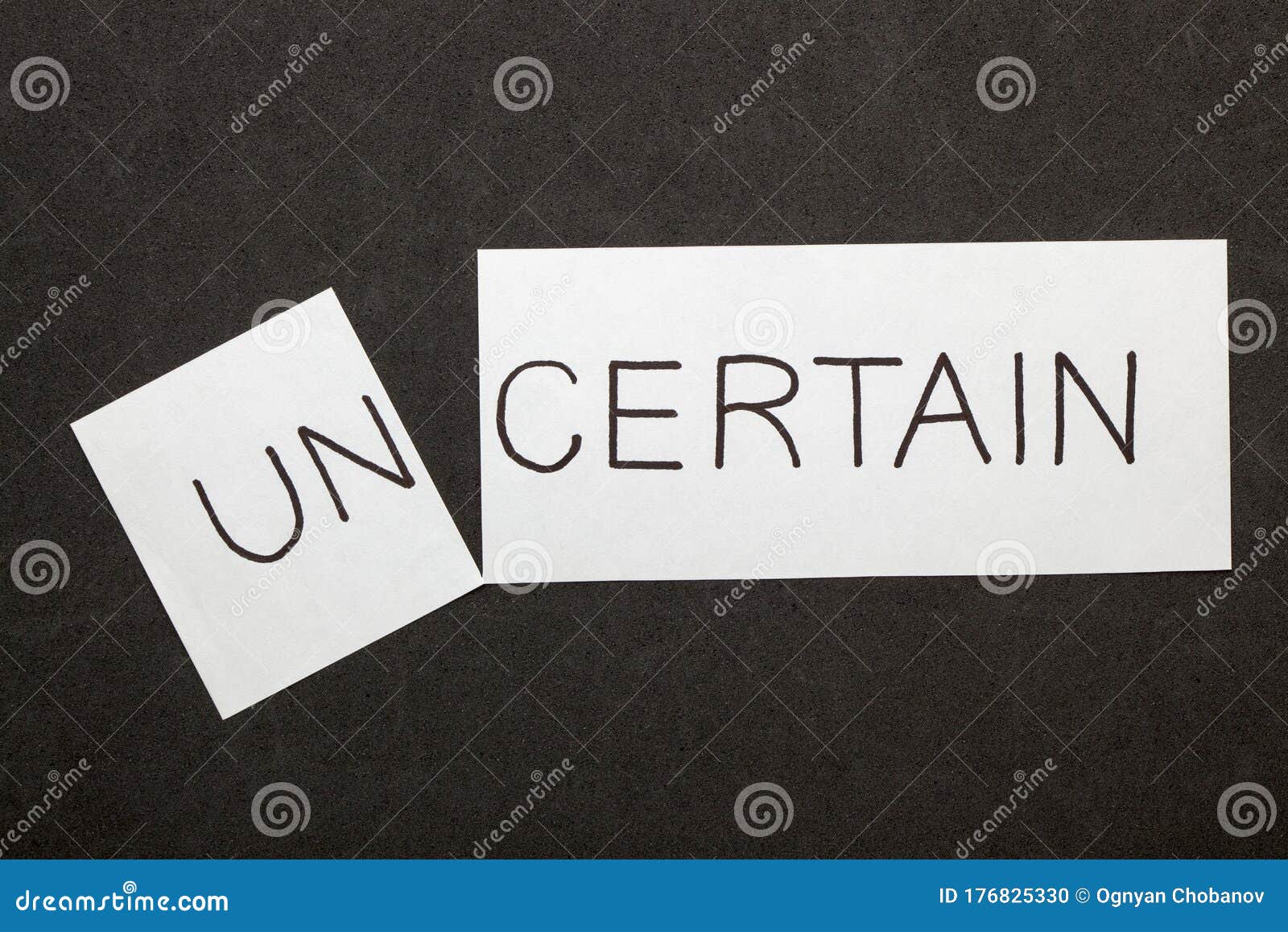 Uncertain Transformed To Certain Stock Photo - Image of organization ...