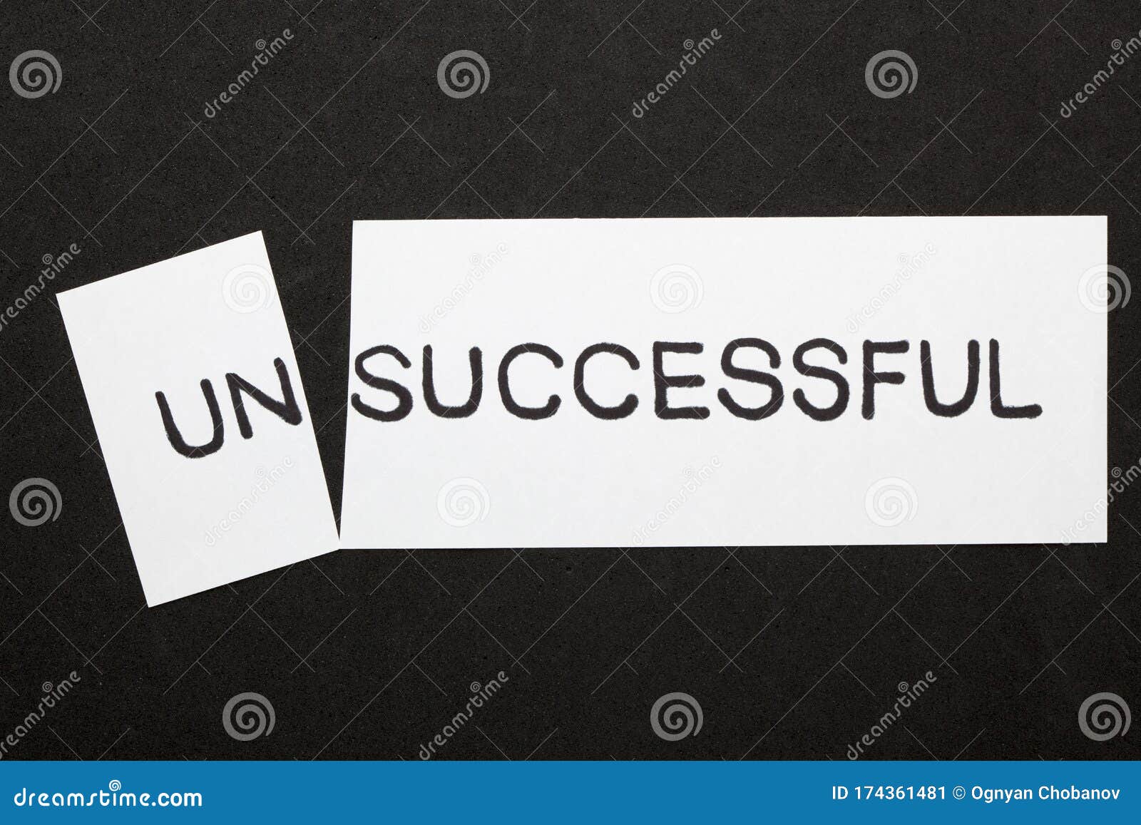 Successful Unsuccessful Concept Stock Image - Image of accomplishment ...