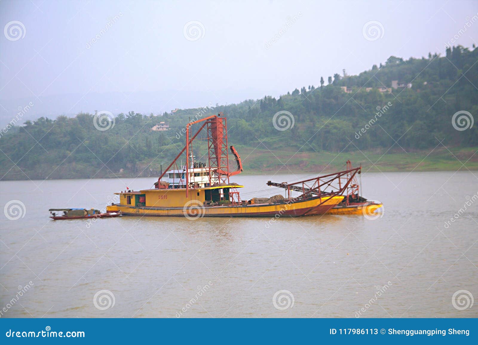 The Changjiang River stock image. Image of river, operational - 117986113