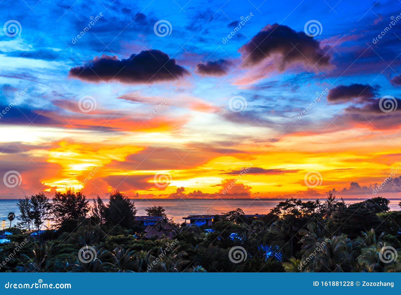 Changli Sunset in the Summer Stock Photo - Image of church, yanxi ...