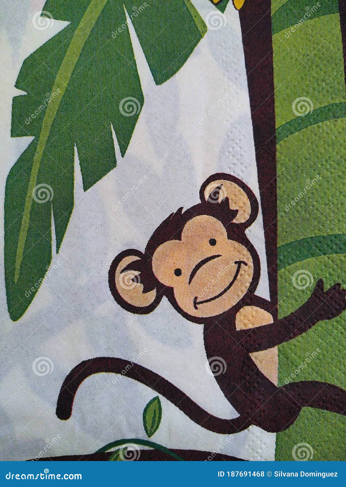 Chango monkey palm tree stock photo. Image of chango - 187691468