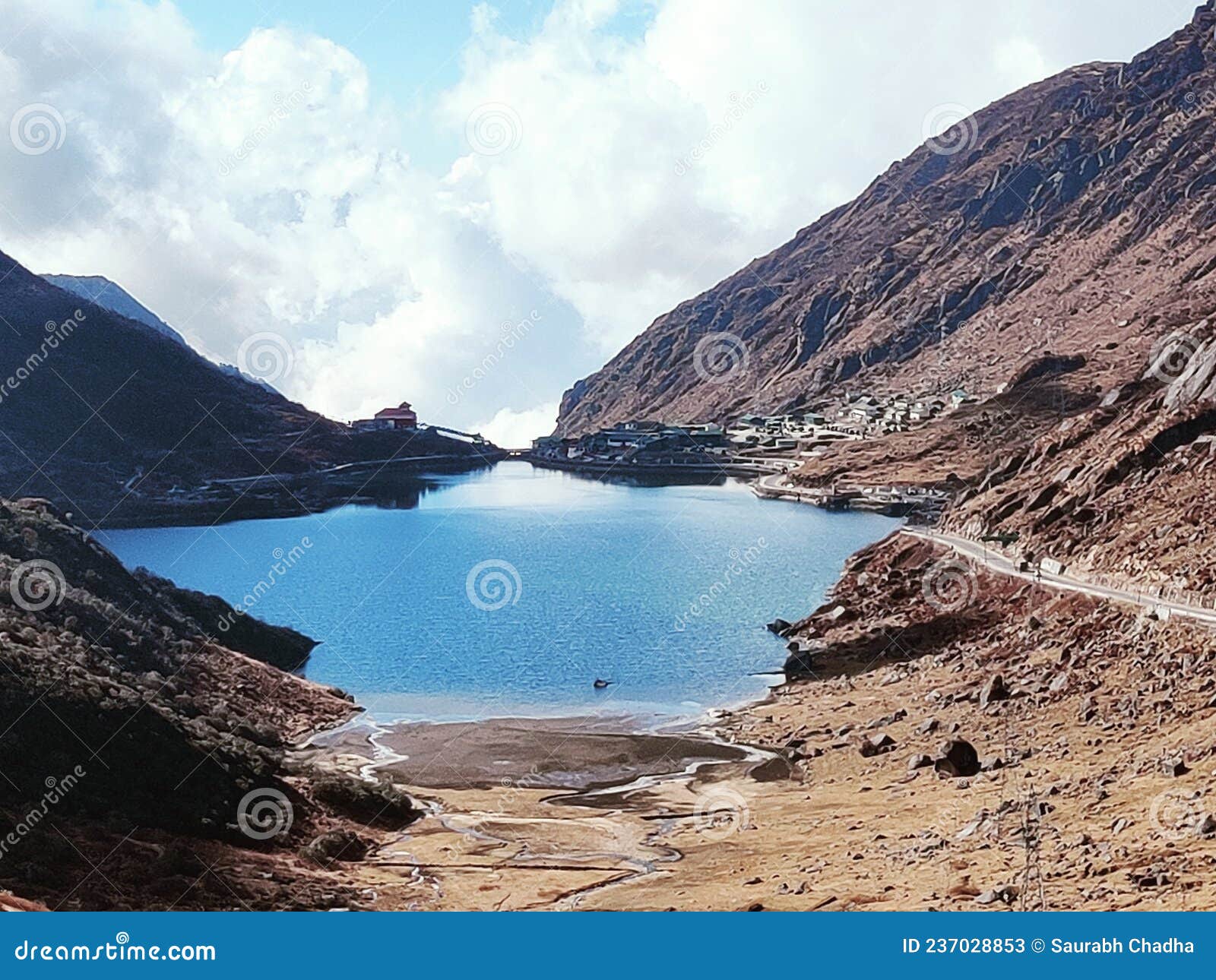 Changu Lake Tsomgo ChhoLake in Sikkim Stock Image - Image of river ...
