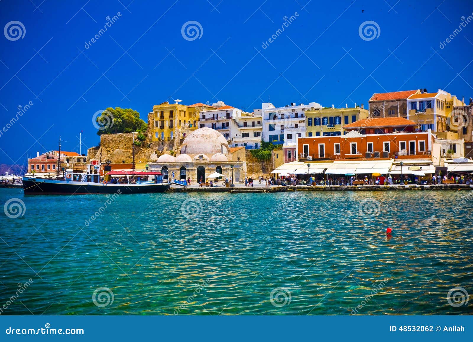 Chania/Crete/Greece stock photo. Image of house, europe - 48532062