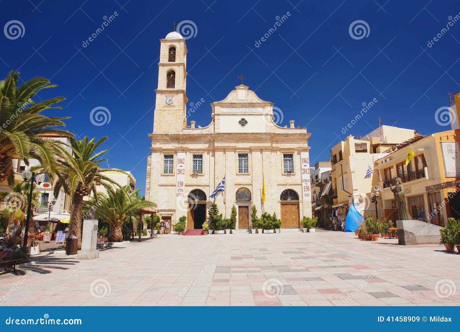 Chania, Crete stock image. Image of building, church - 41458909