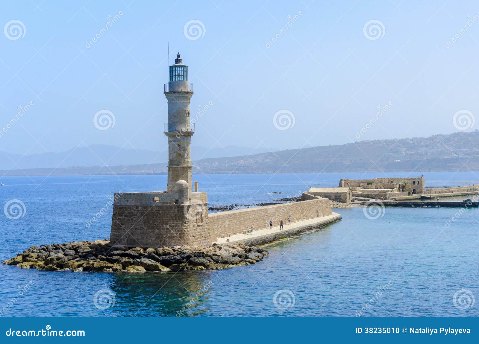 Chania Lighthouse stock photo. Image of architecture - 38235010