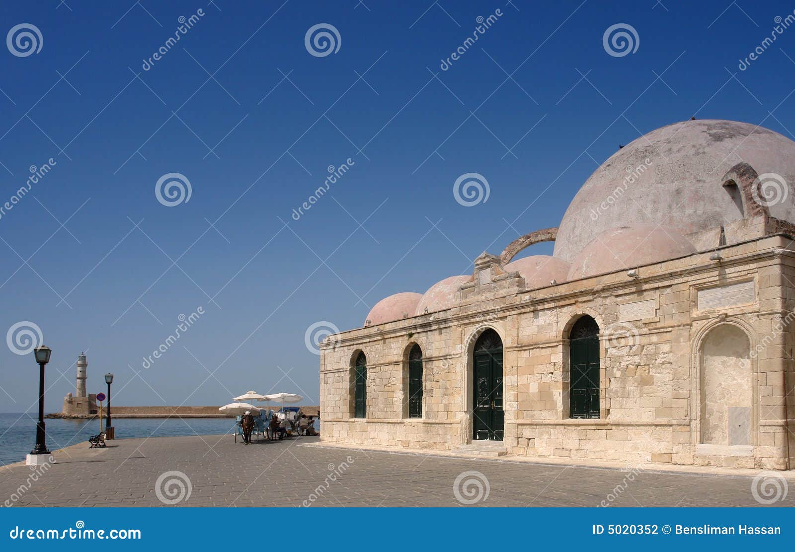 Chania mosque stock photo. Image of landscape, greece - 5020352