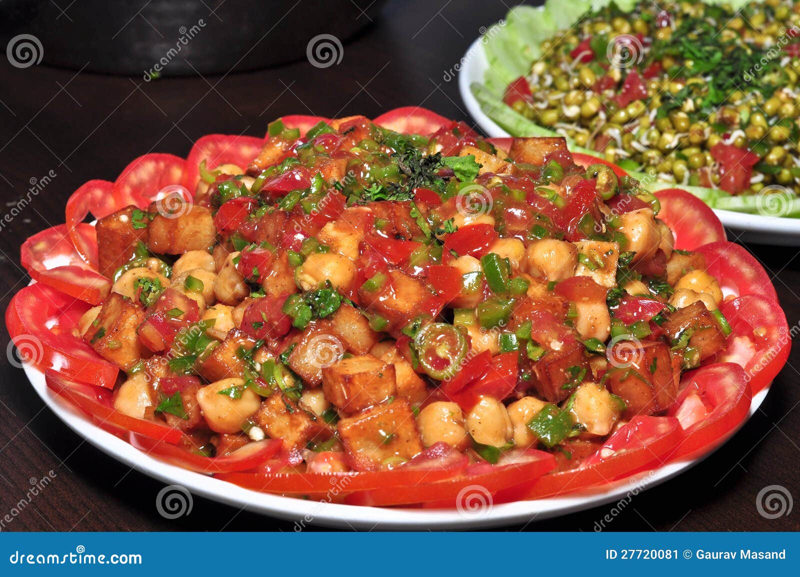 Channa Chat stock image. Image of snack, tikki, fresh - 27720081