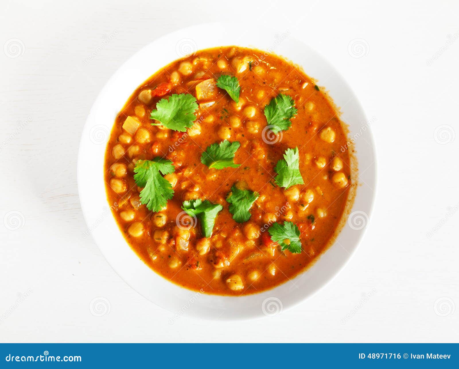 Channa Masala stock photo. Image of isolated, vegetarian - 48971716