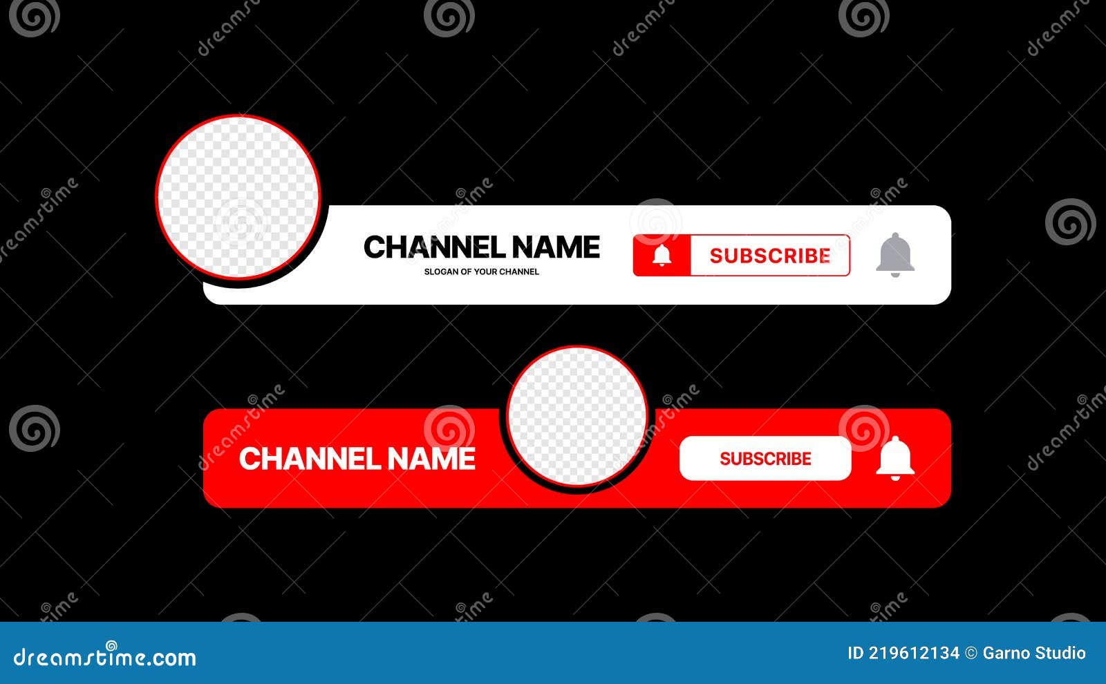 Channe Interface for Video Service. Header for Your Video Blog ...