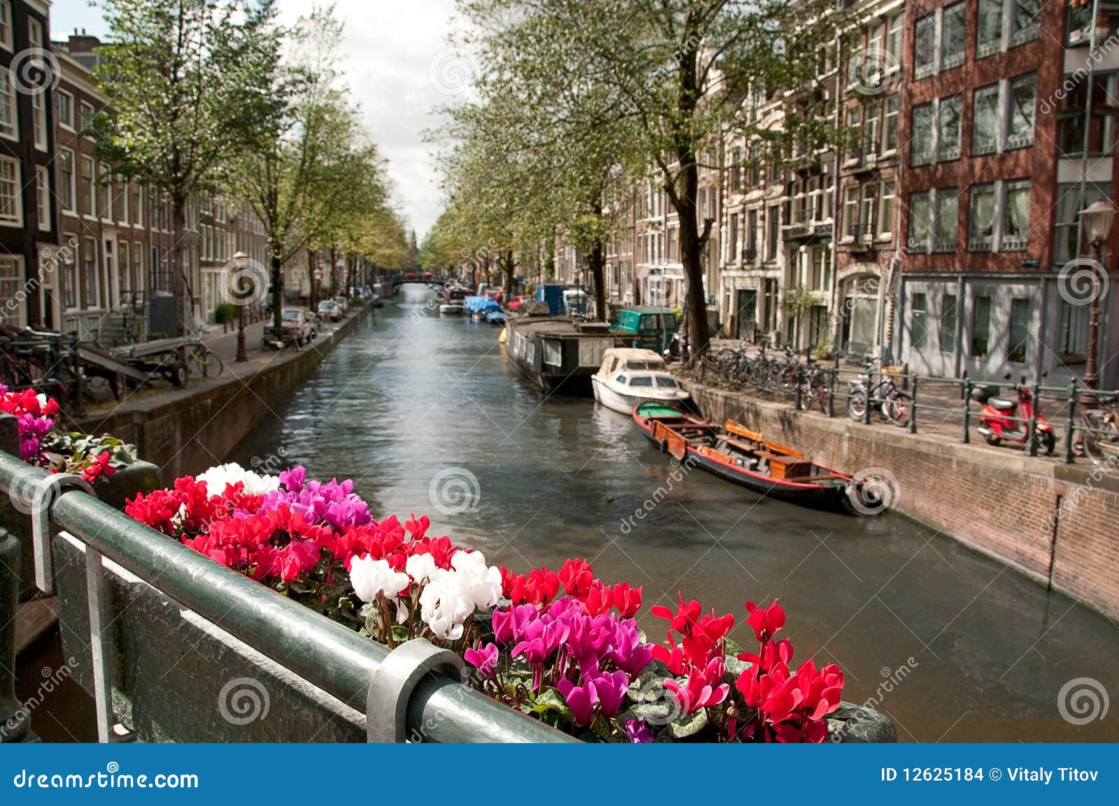 Channel in Ansterdam stock photo. Image of dutch, block - 12625184