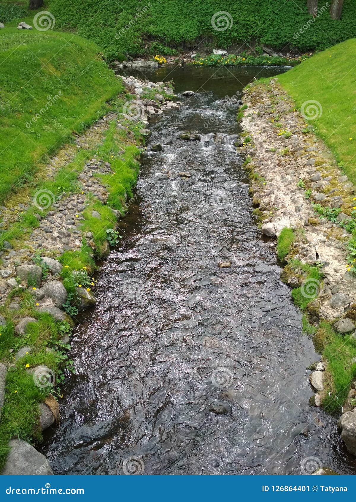 Channel stock image. Image of water, stream, channel - 126864401