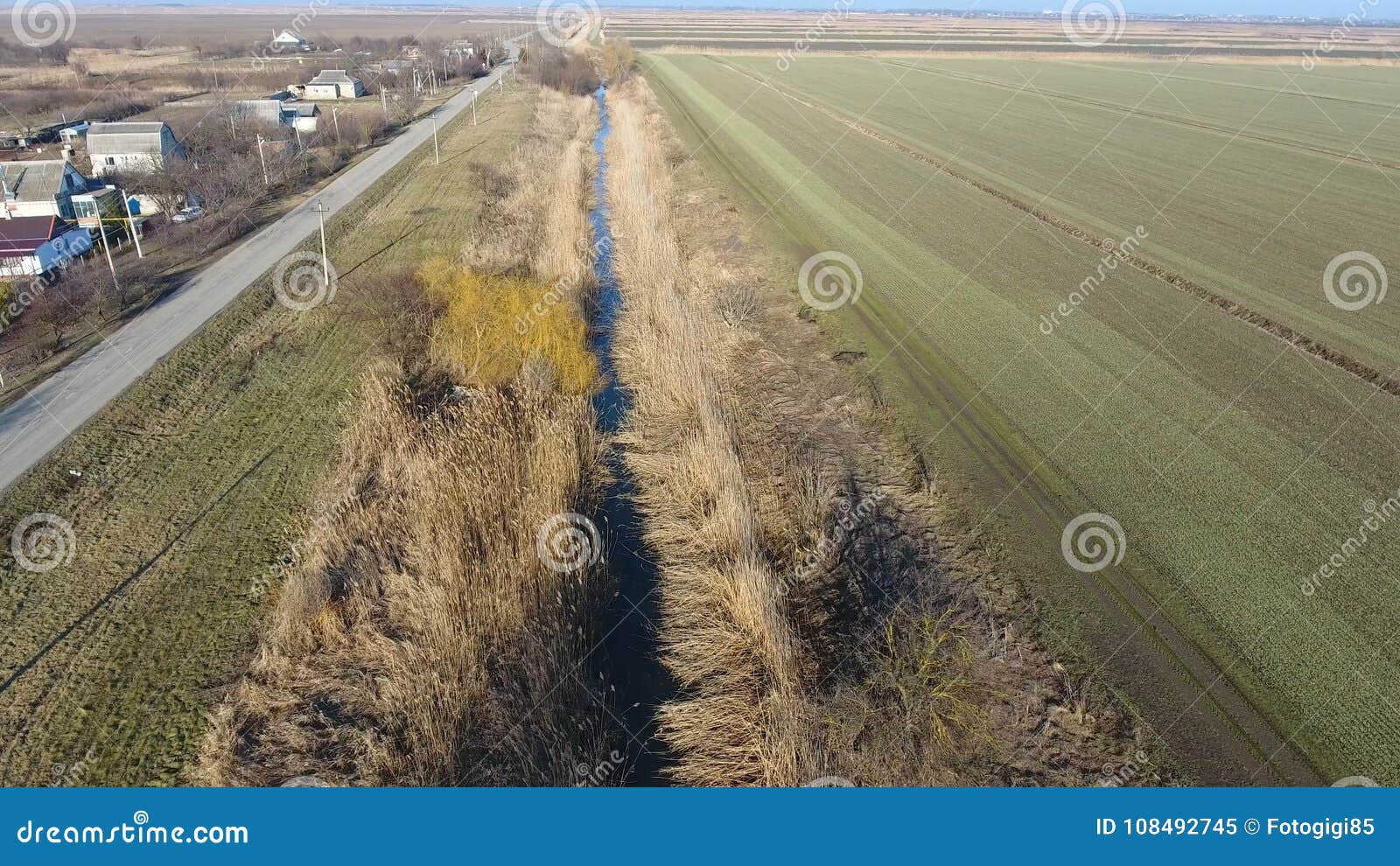 The Channel of the Lower Level of the Irrigation System of Fields ...