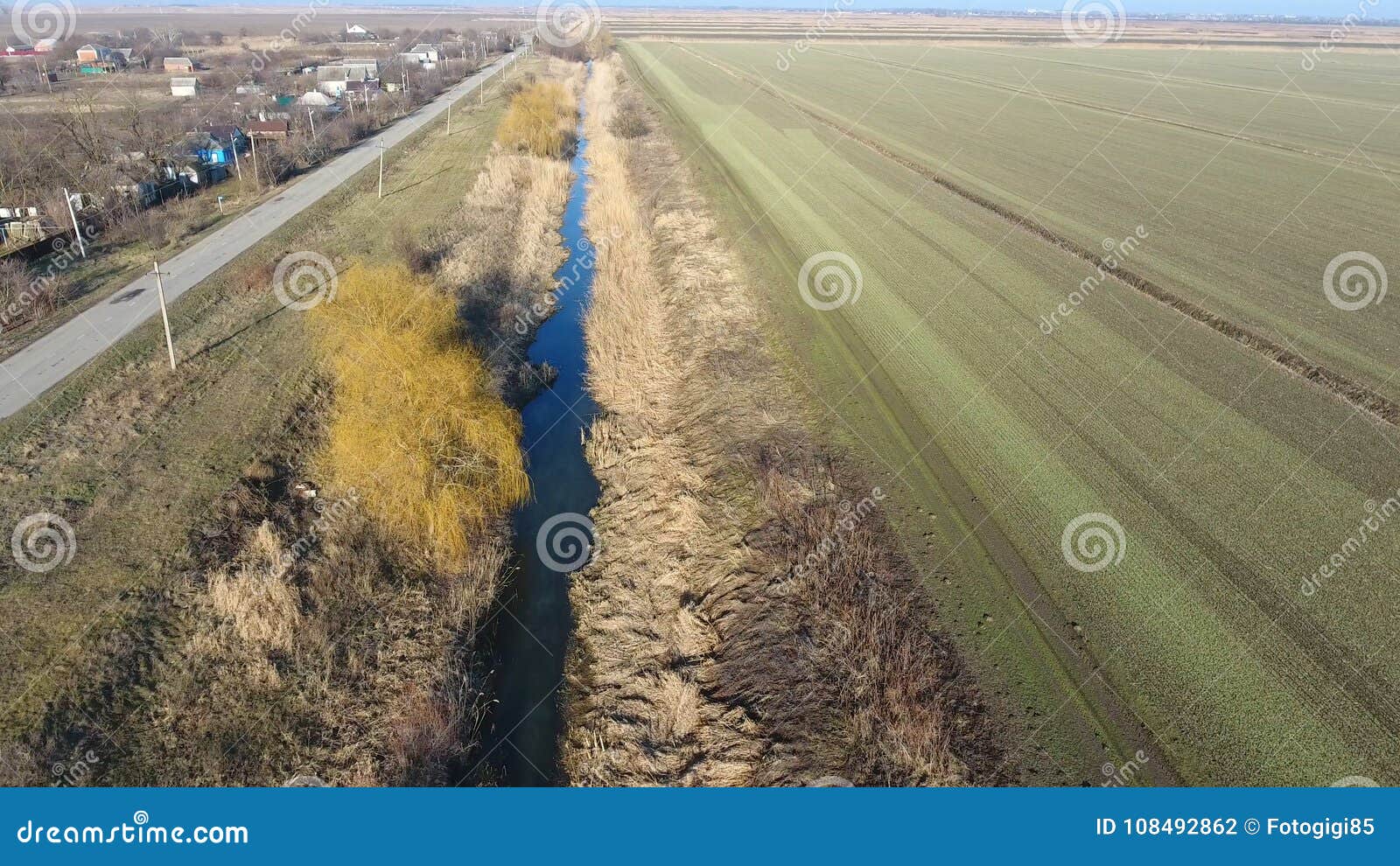 The Channel of the Lower Level of the Irrigation System of Fields ...