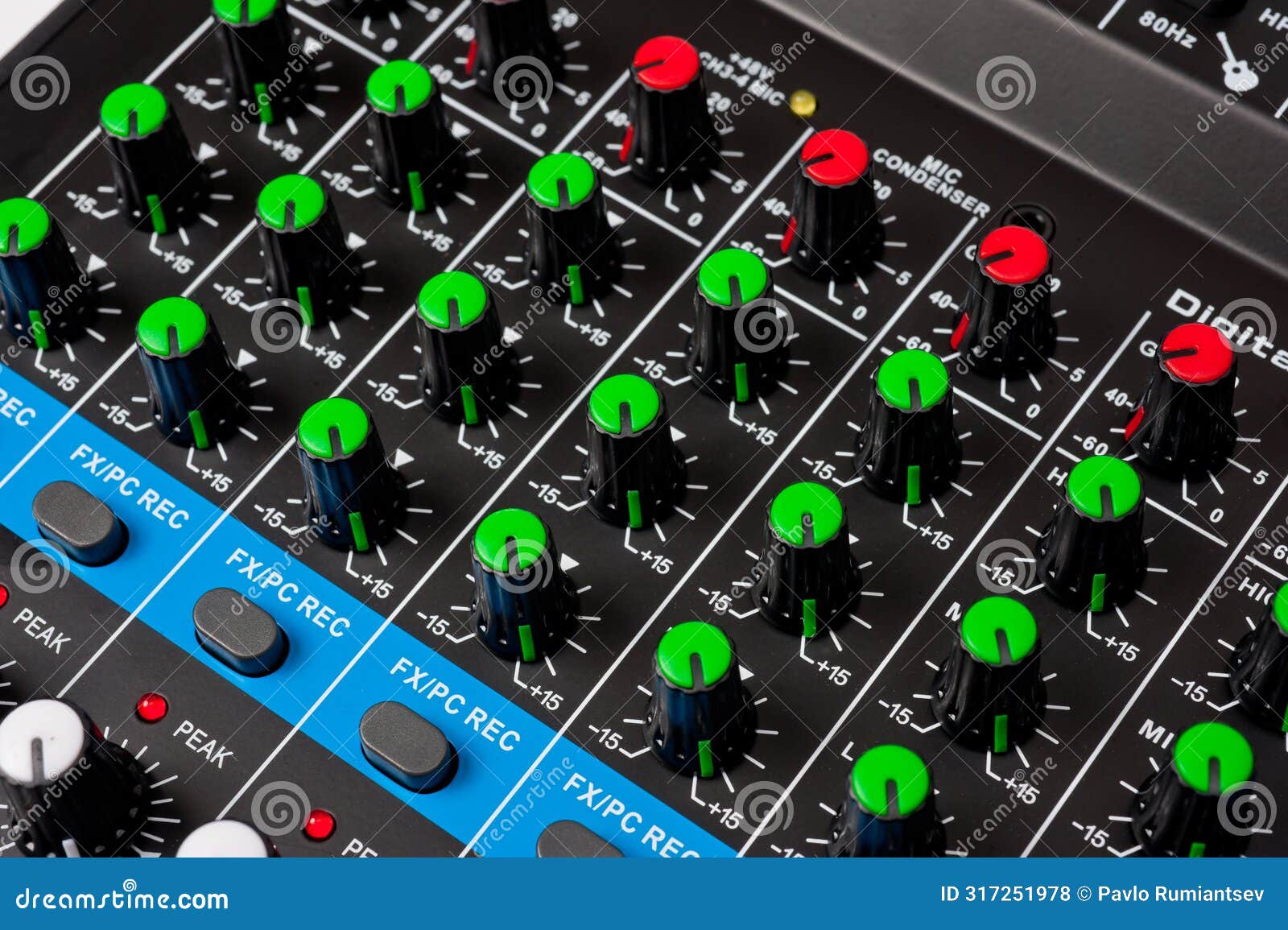8-channel Mixing Console for Connecting Microphones and Musical ...