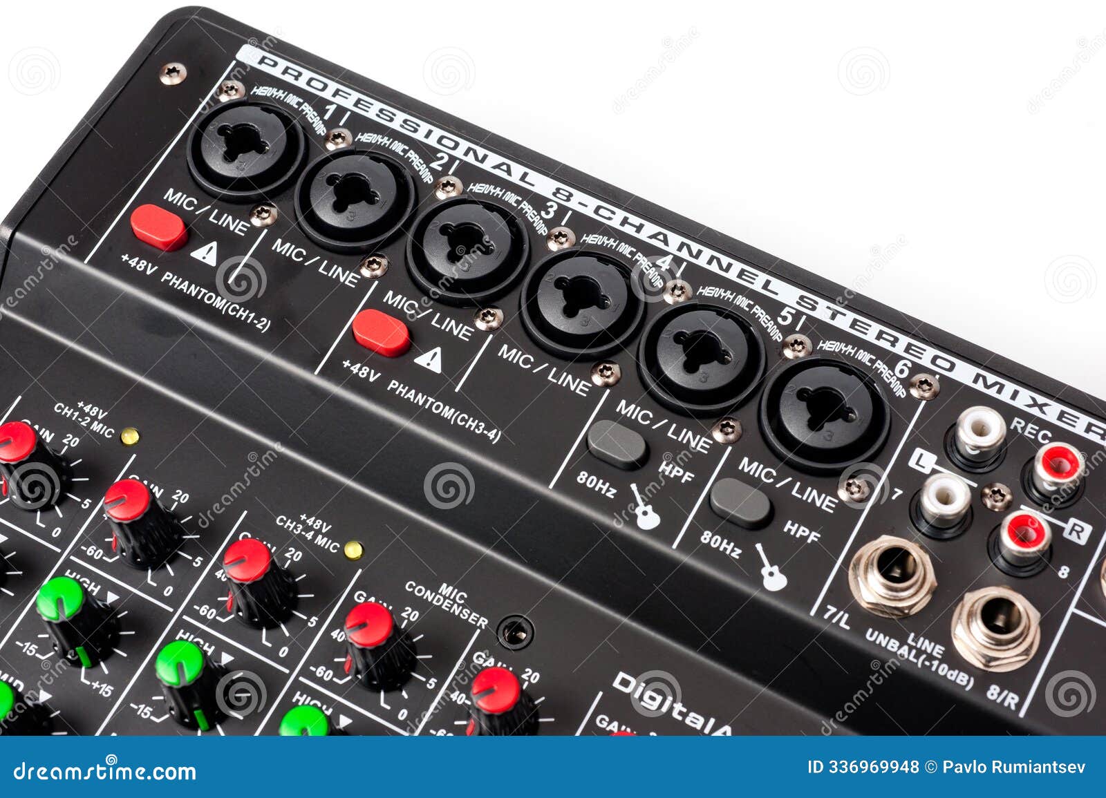 8-channel Mixing Console for Connecting Microphones and Musical ...