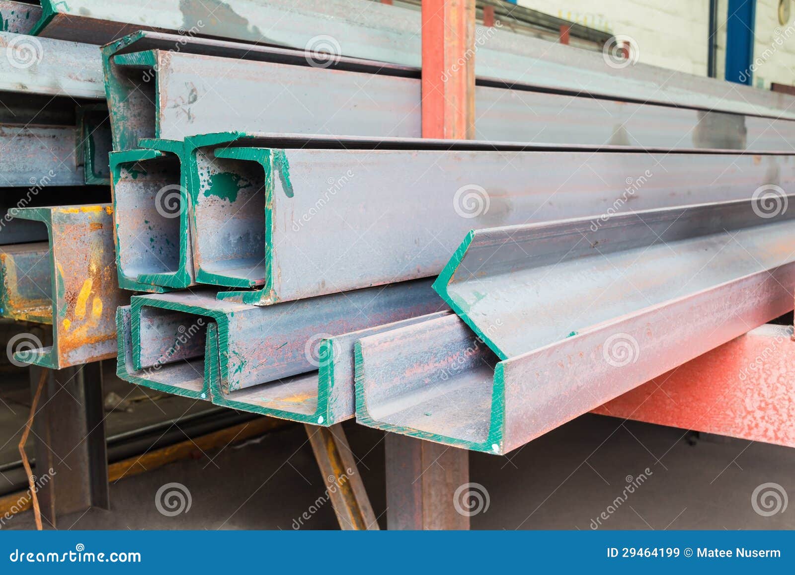 Channel steel stock image. Image of steel, metallic, heavy - 29464199