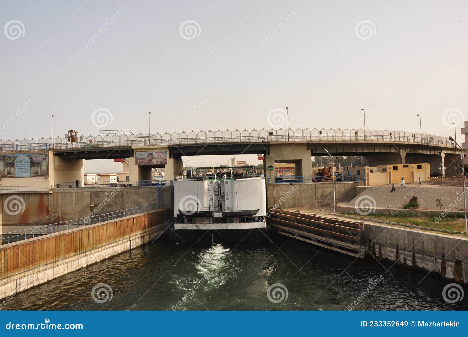 This Channel Used To Enter Egypt Stock Image - Image of channel, egypt ...
