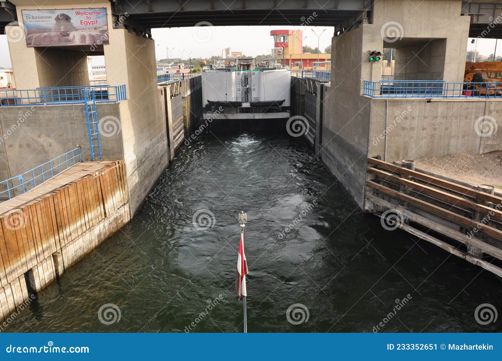 This Channel Used To Enter Egypt Stock Image - Image of used, channel ...