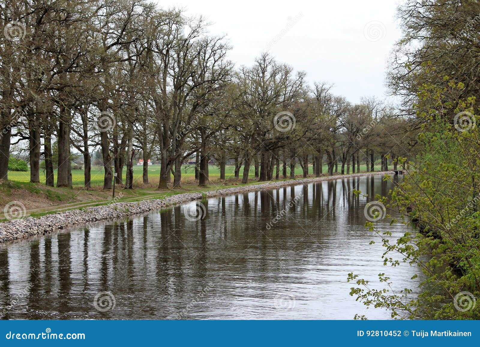 Channel water stock photo. Image of waterway, reflection - 92810452