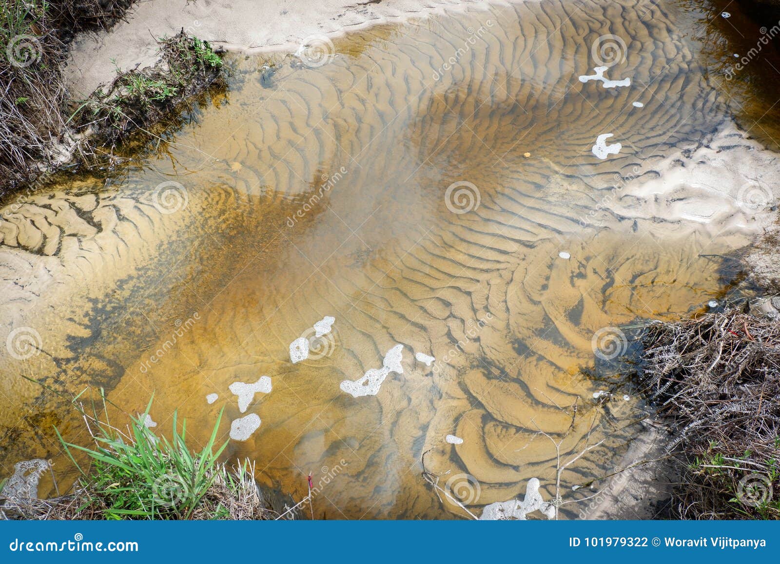 Sand Channel stock photo. Image of shallow, blue, bottom - 101979322
