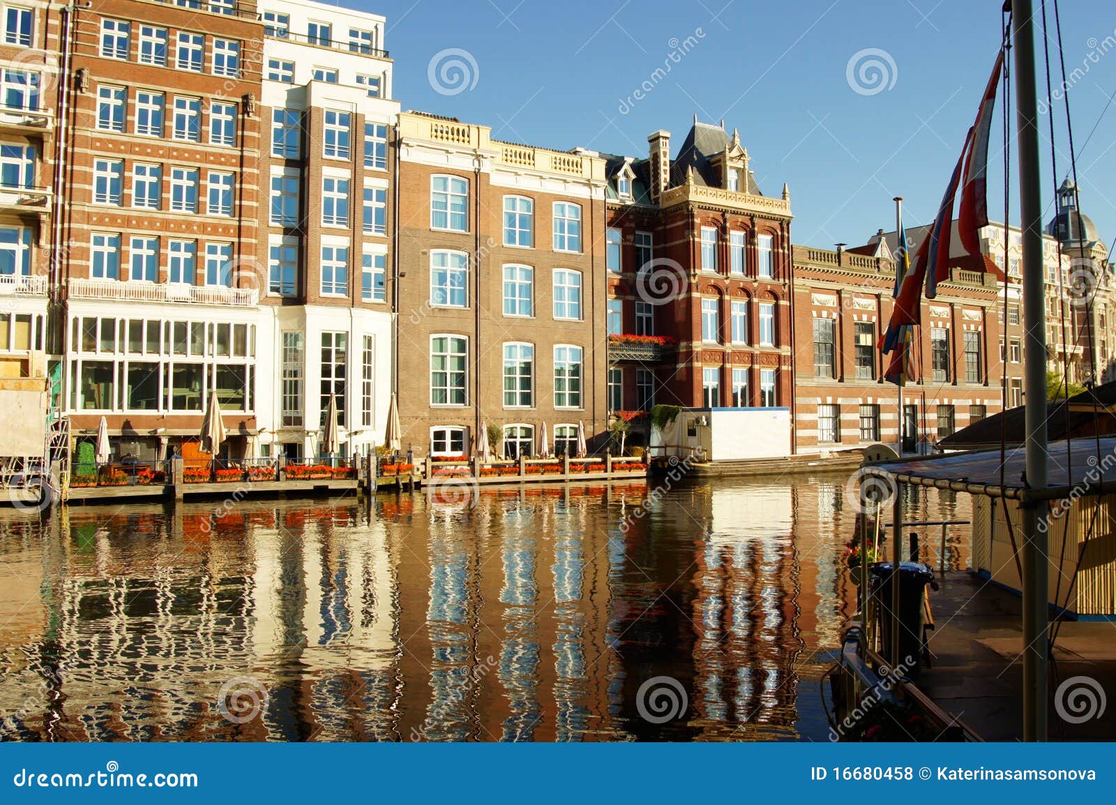 Channels in Amsterdam stock photo. Image of history, town - 16680458