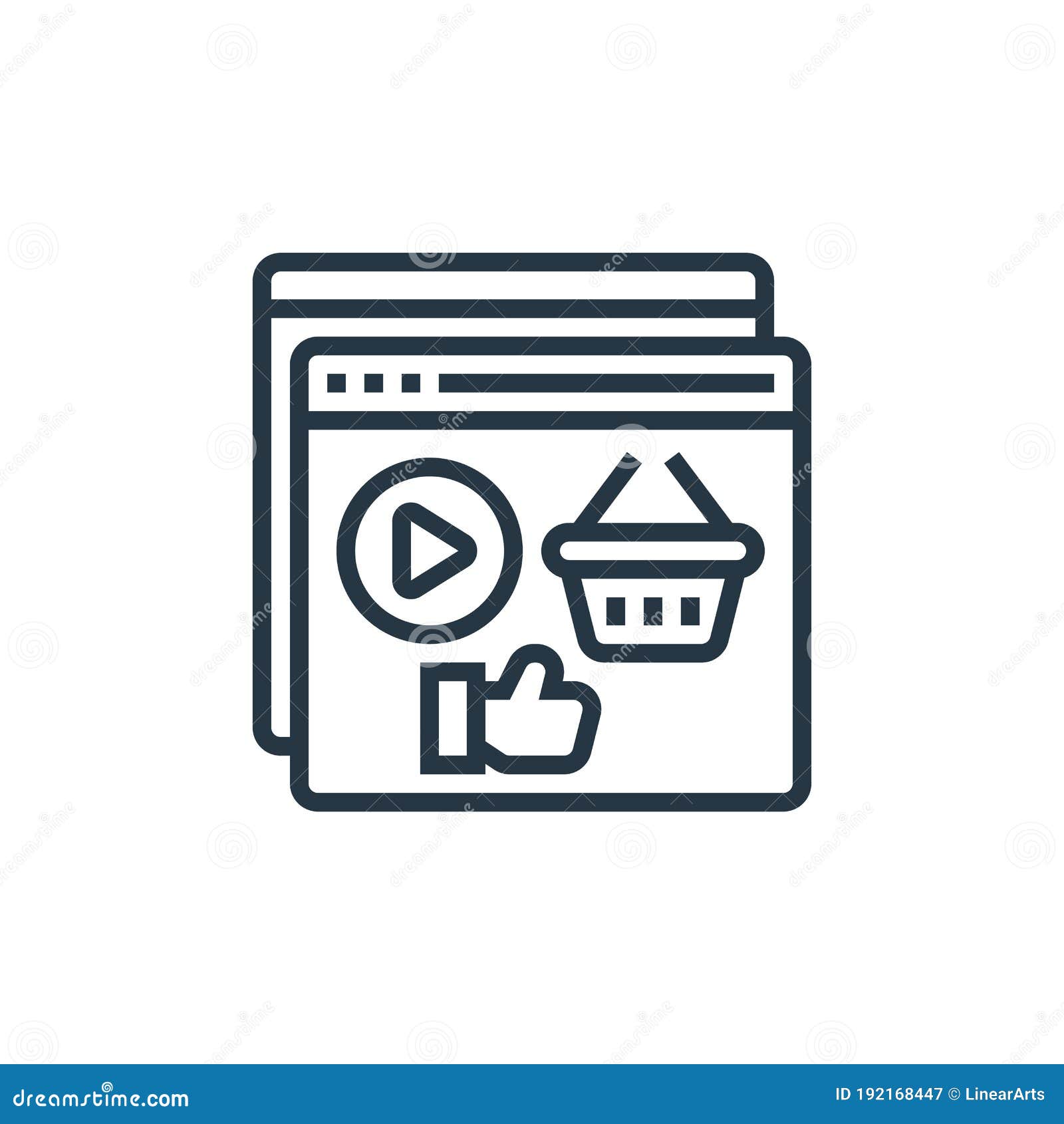 Channels Icon Vector from Business Model Canvas Concept. Thin Line ...