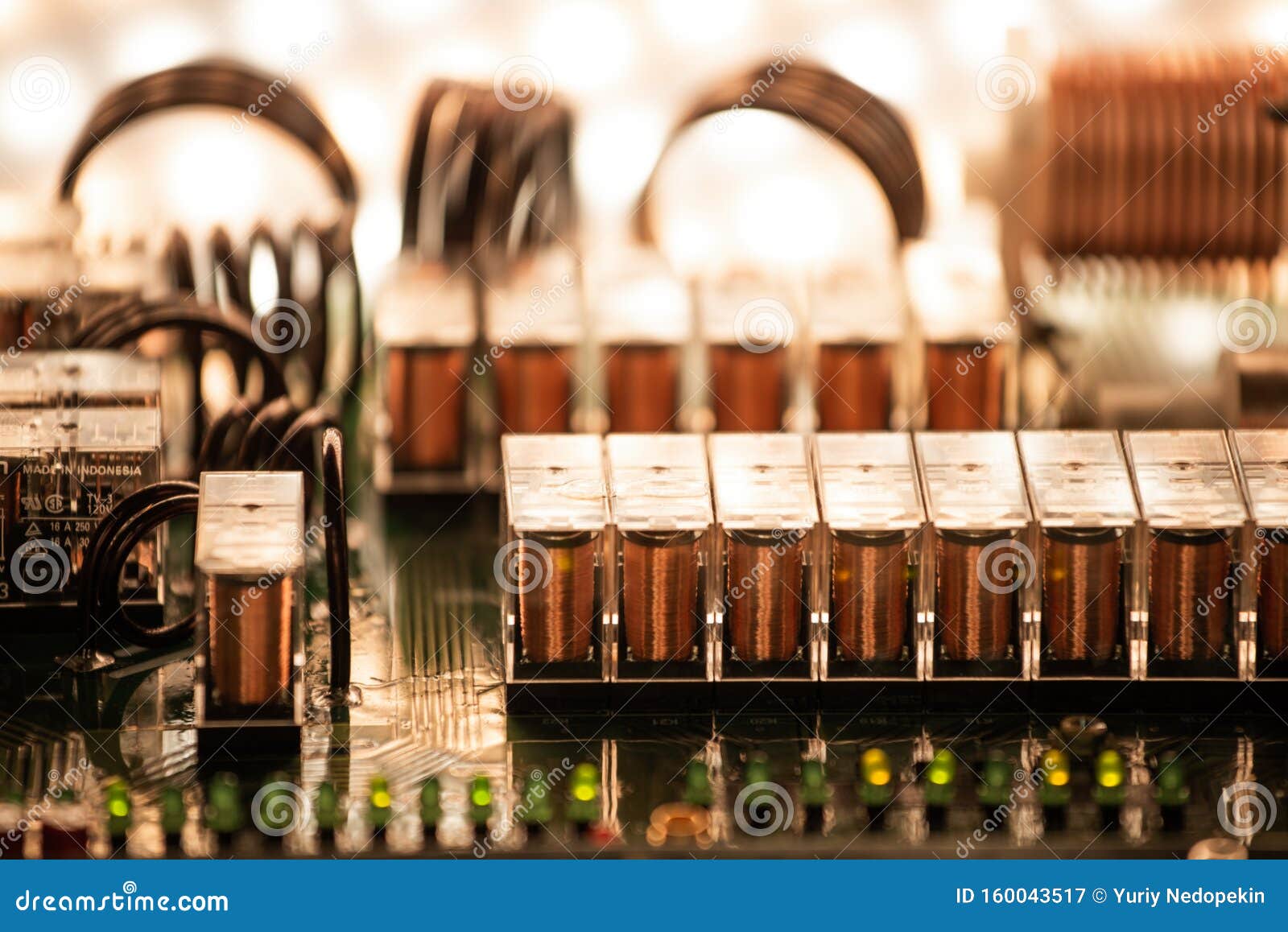 Channels and Passages on a Microcircuit Stock Image - Image of element ...