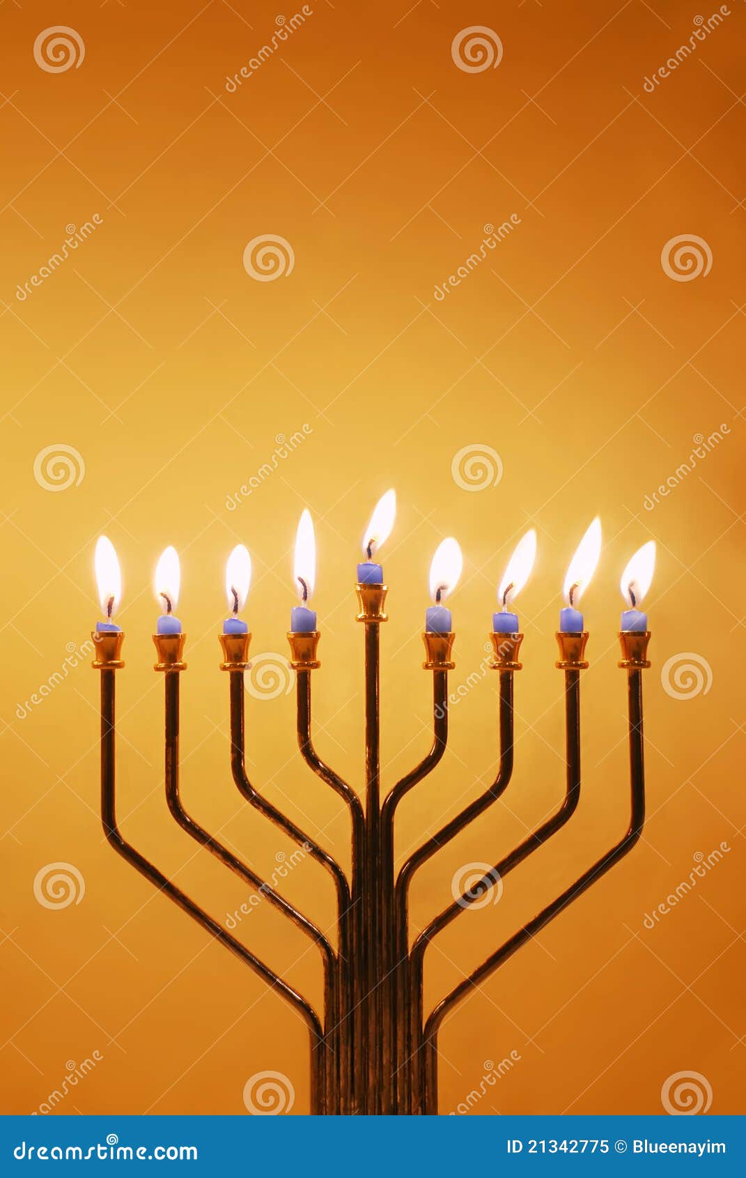 Chanoeka Menorah stock afbeelding. Image of judaïsme - 21342775