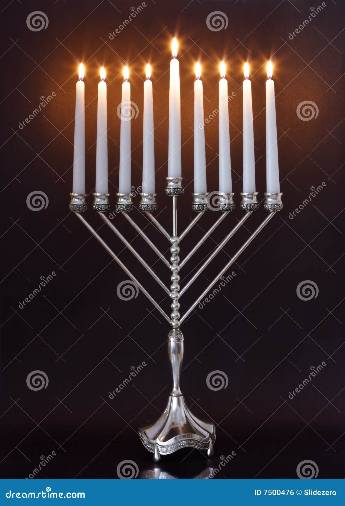 Chanoeka Menorah/de Kaarsen Van De Chanoeka Stock Foto - Image of ...