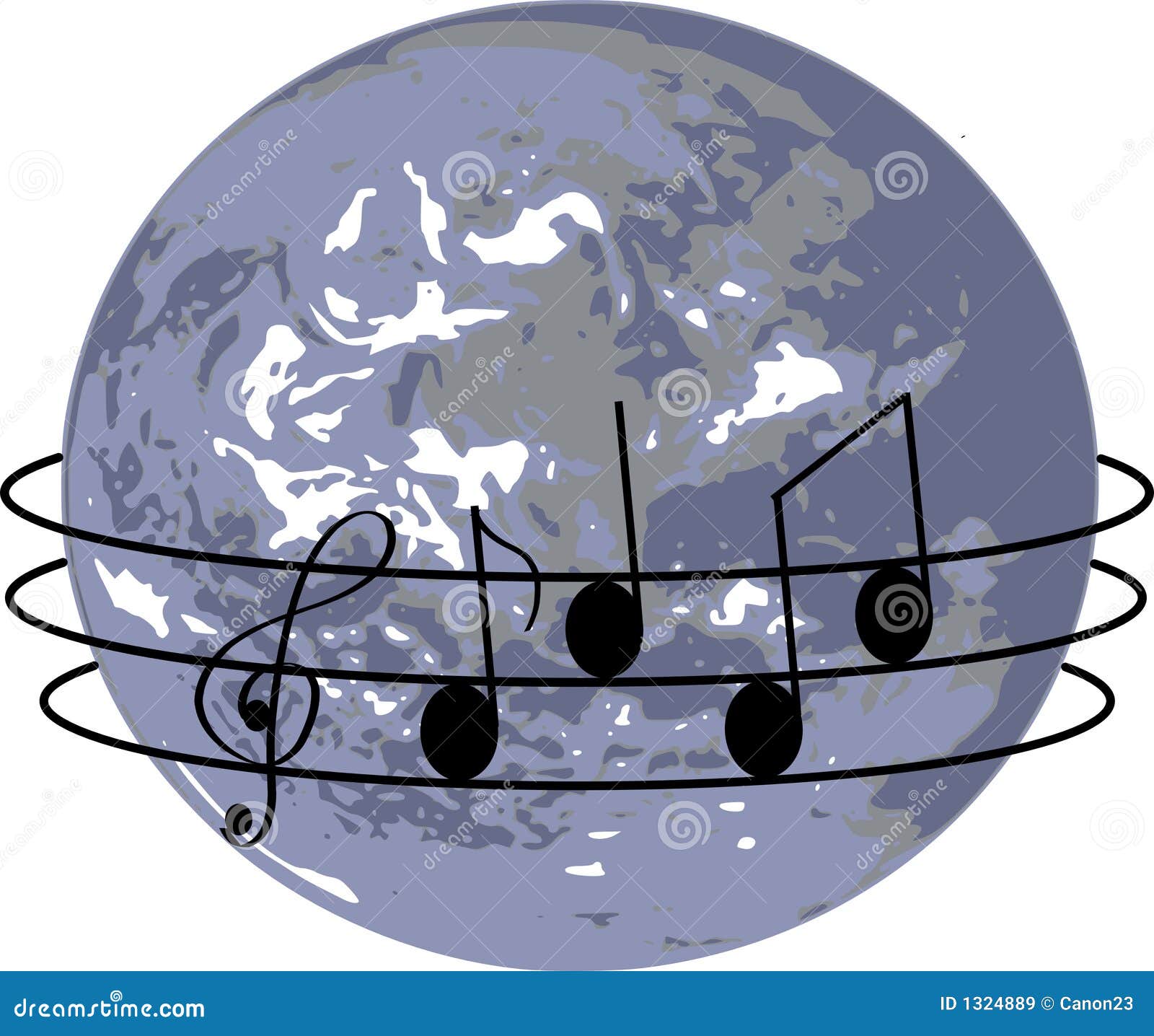 Chanson autour du monde illustration de vecteur. Illustration du ...