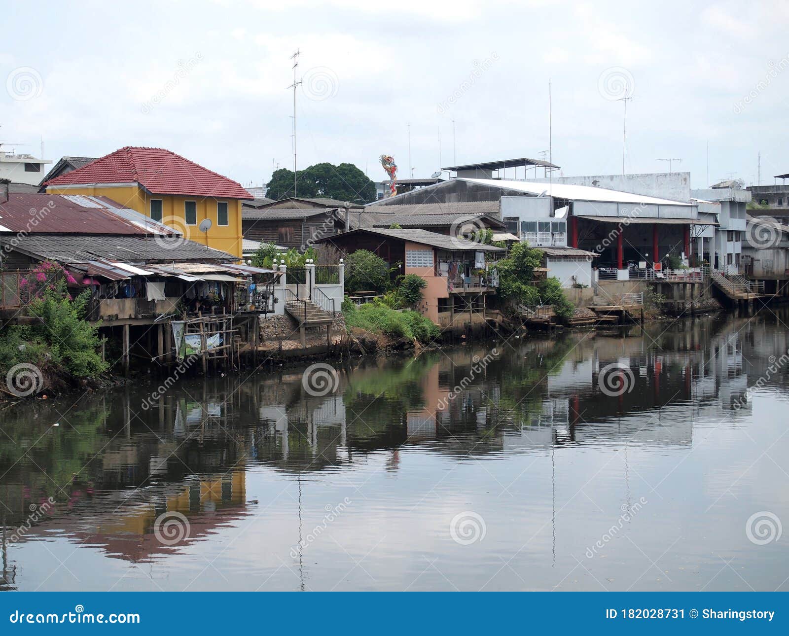 Chantaboon Old town stock image. Image of building, scenic - 182028731