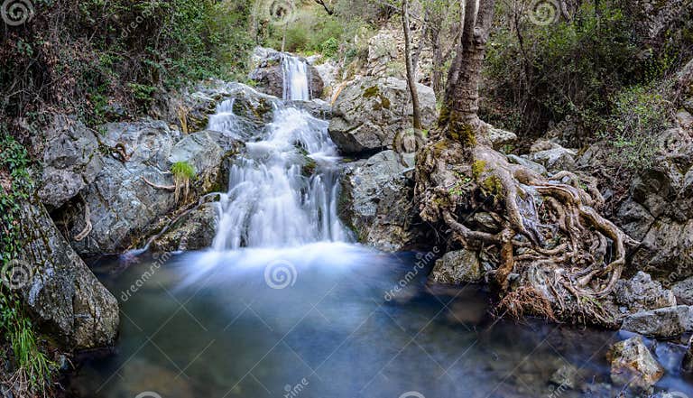 Chantara Falls in the Troodos Mountains 2 Stock Photo - Image of ...