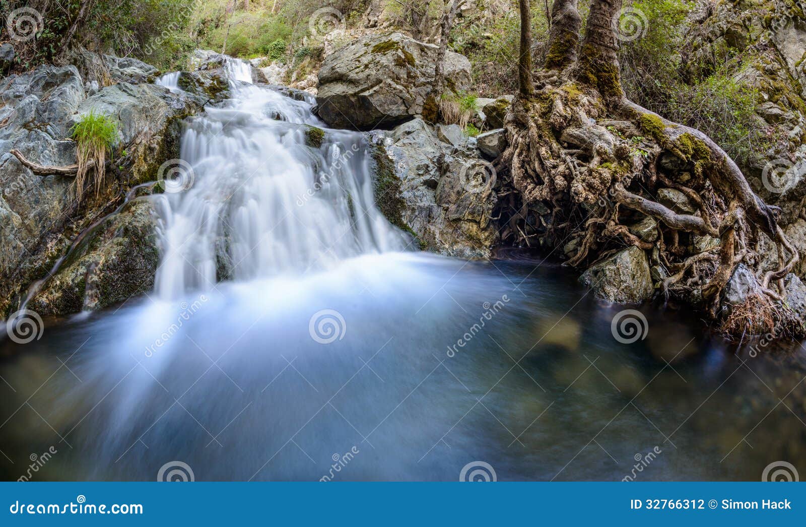 Chantara Falls in the Troodos Mountains 4 Stock Photo - Image of stream ...