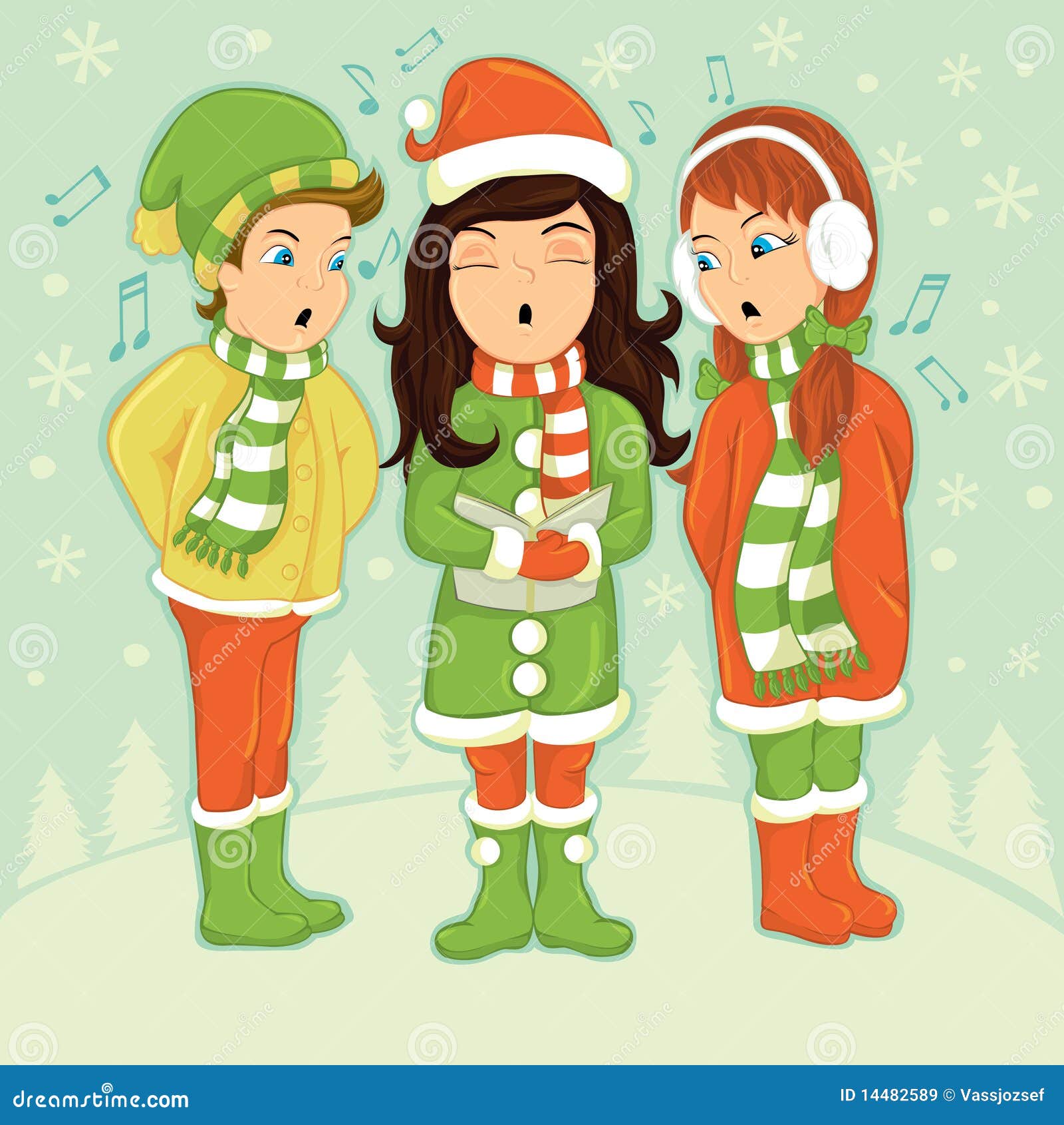 Chanting Kids Royalty Free Stock Images - Image: 14482589