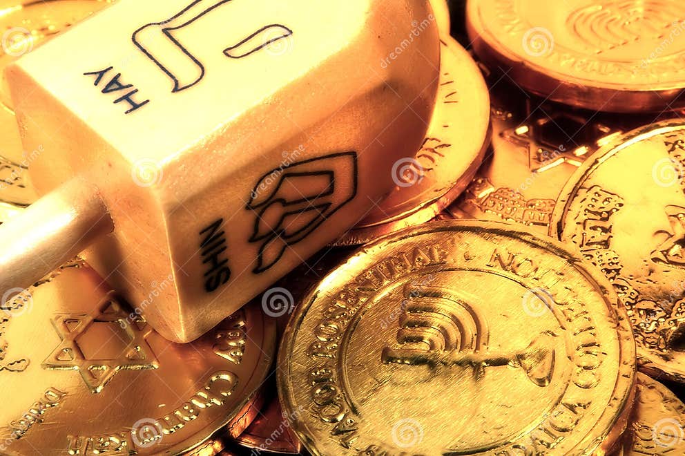 Chanukah Gelt stock image. Image of candy, game, chanukah - 38073