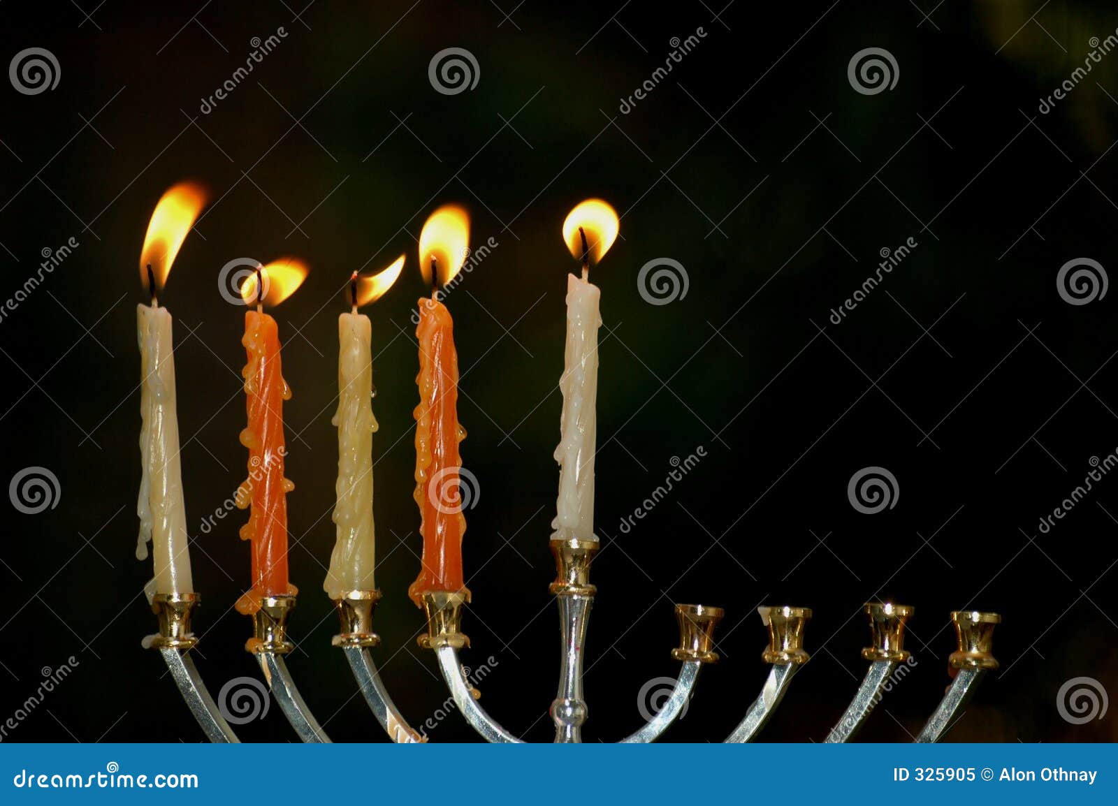 Chanukiah stock image. Image of jewish, hannukah, peace - 325905