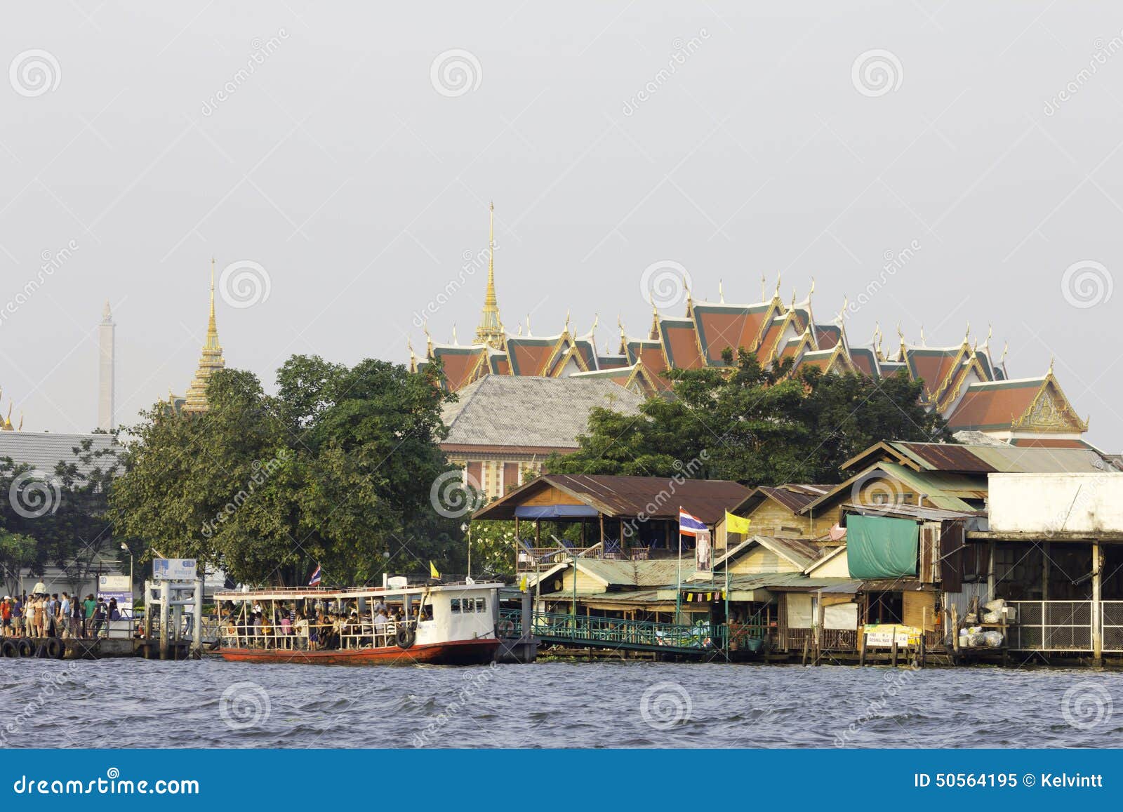Chao Phraya River, Bangkok editorial image. Image of town - 50564195