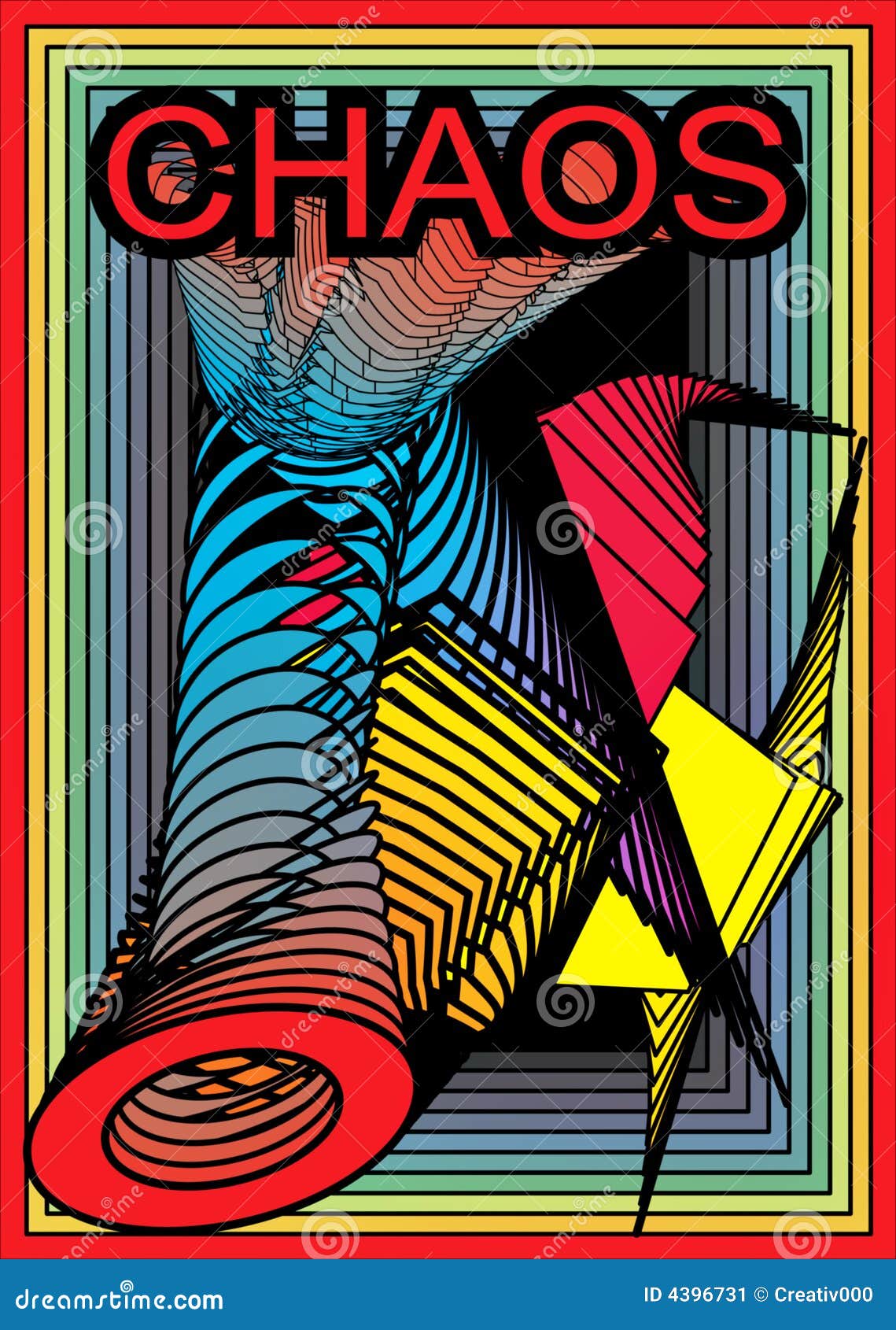 CHAOS illustration stock. Illustration du fantastique - 4396731