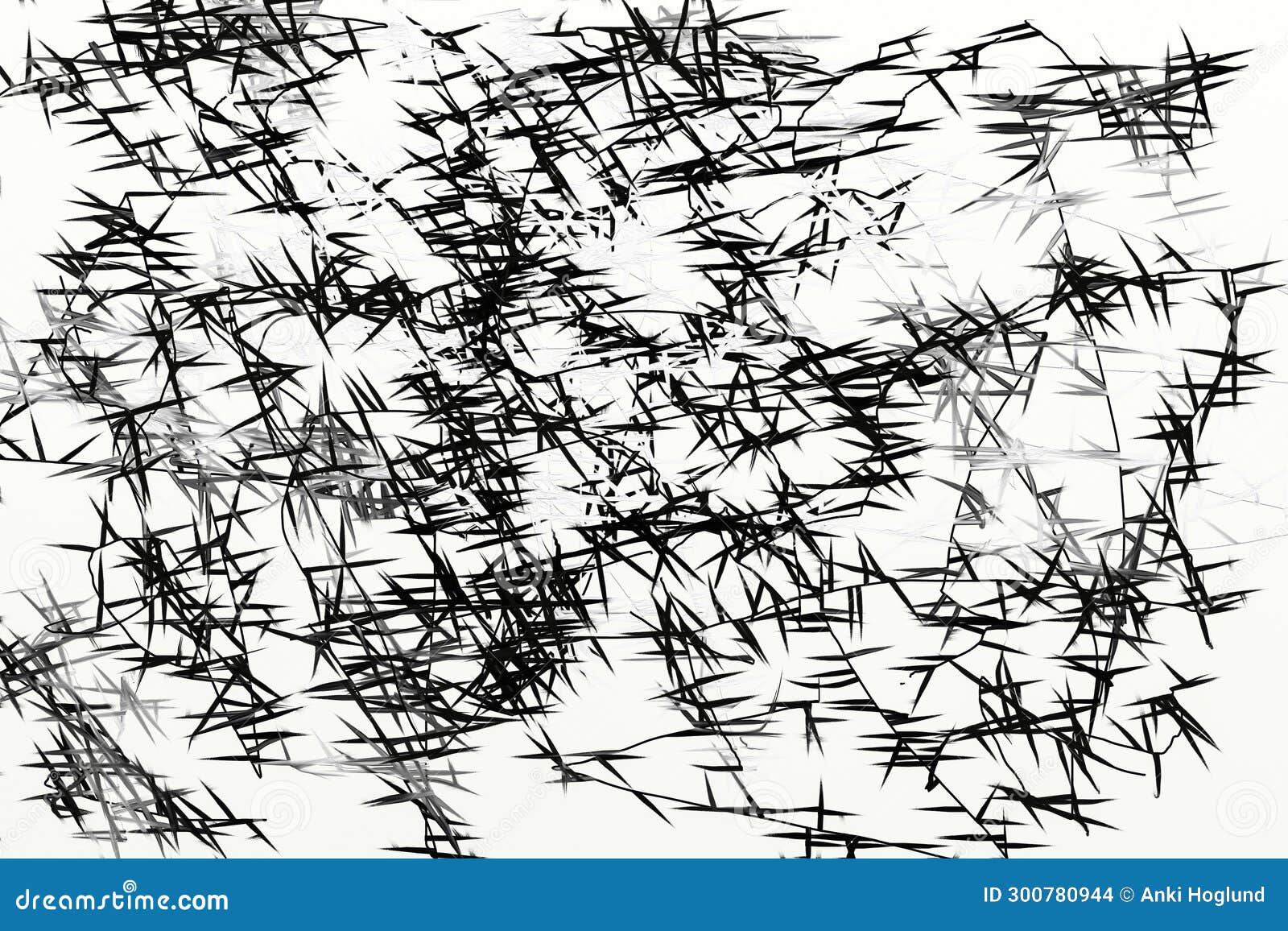 Chaos of Black and White Streaks Making a Pattern Stock Illustration ...
