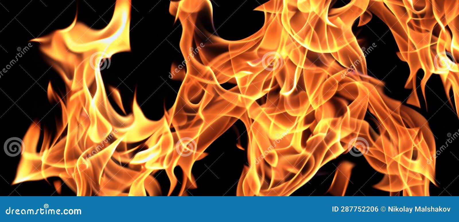 Chaos in the Dark: a Glimpse of Fiery Hellfire. Stock Illustration ...