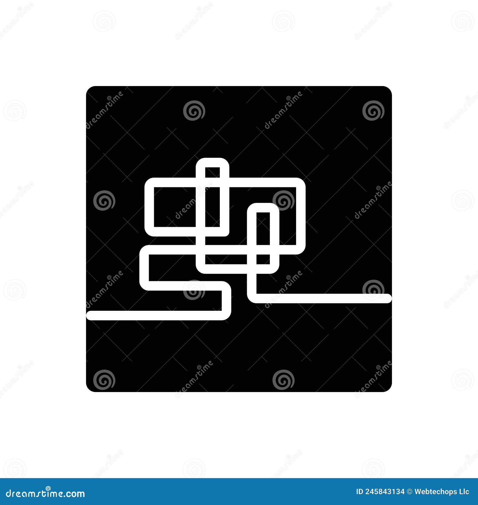 Black Solid Icon for Chaos, Mess and Doodle Stock Vector - Illustration ...